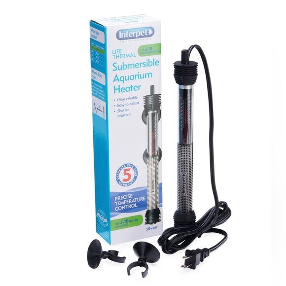 Fish | Interpet Heater Glass Life Thermal 5w For 310gallon Aquariums ...